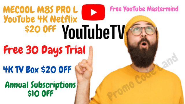 Youtube TV Promo Code - 20% OFF w/2021 Free Trial Coupon